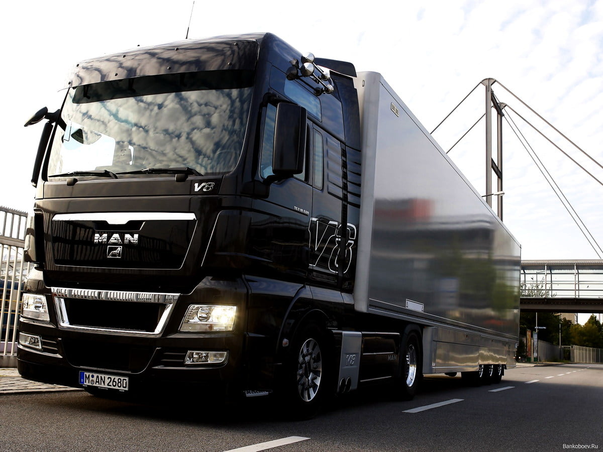 Skrivbordsbakgrund Lastbilar, Väg, Asfalt 🔥 Topp Gratis Bilder