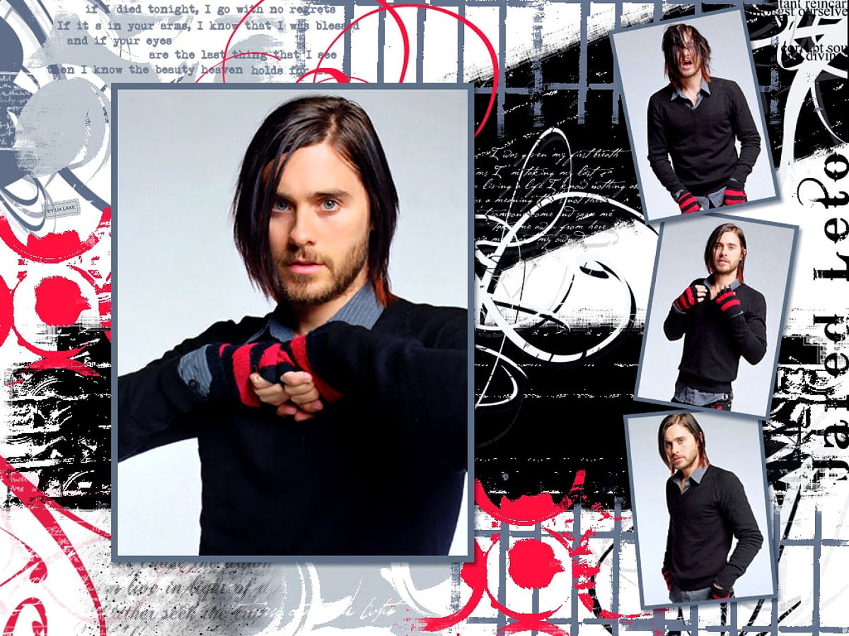 Jared Leto, Collage, Design bakgrund | Gratis Skrivbordsbilder