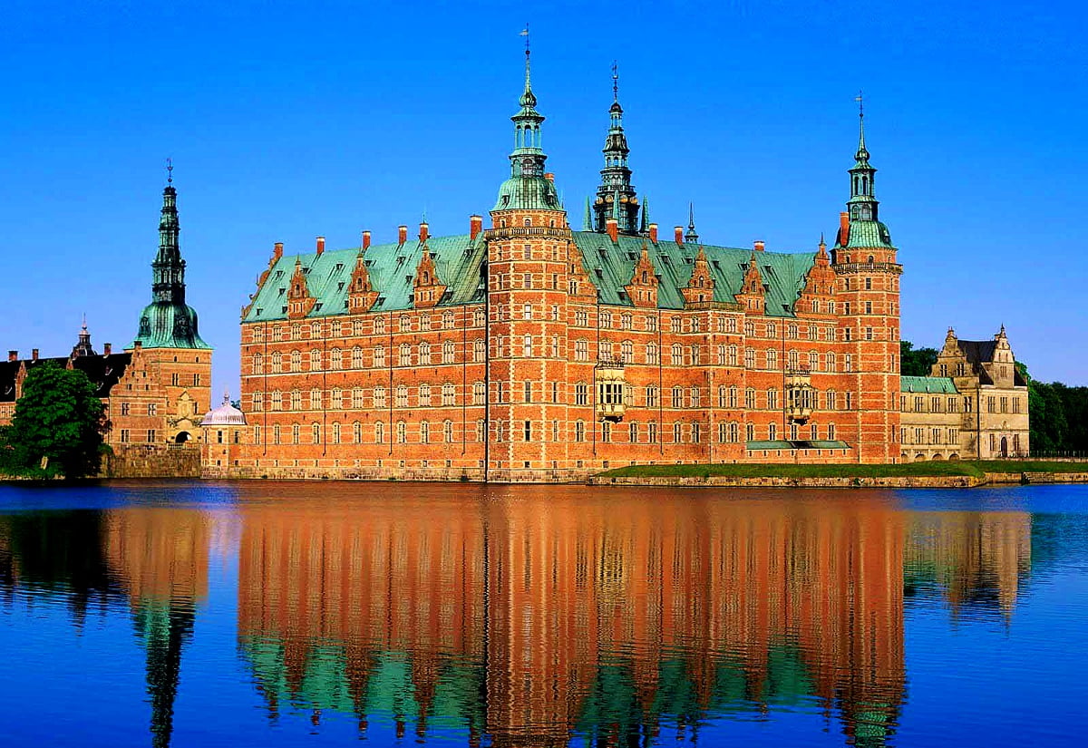 Bakgrundsbild Frederiksborgs Slott, Reflexion, Hillerød | Ladda Ner ...