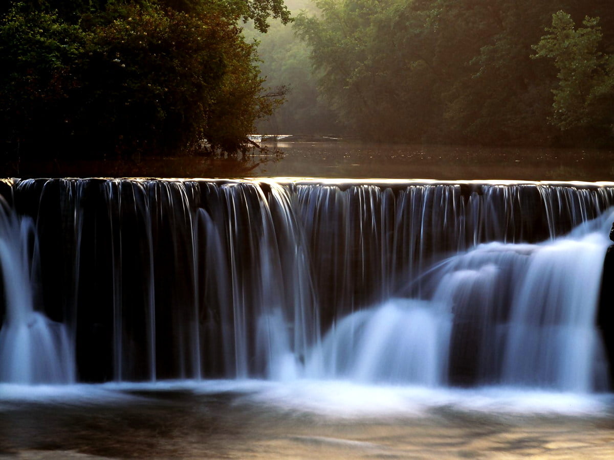 Häftig skrivbordsbild Vattenfall, Natur, Stenar | Gratis Bakgrunder