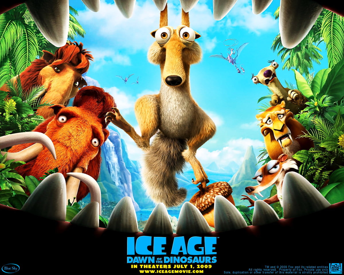 Häftig skrivbordsbild Ice Age, Animerad Tecknad, Tecknade Serier ...