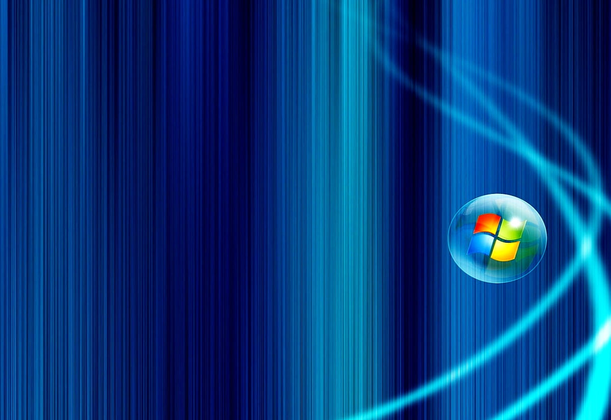 Bakgrund Windows Vista, Blå, Ljus | Gratis Skrivbordsbilder