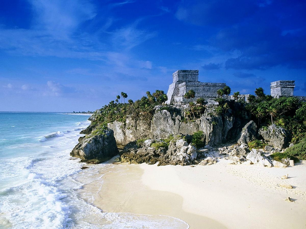 Zona Arqueológica de Tulum bakgrundsbilder HD | Ladda Ner Gratis