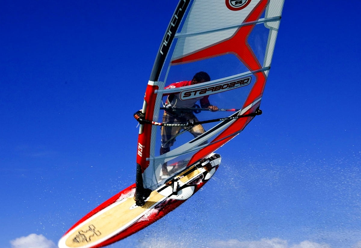 Vindsurfing, Segla, Boardsport bakgrund | Gratis Skrivbordsbilder