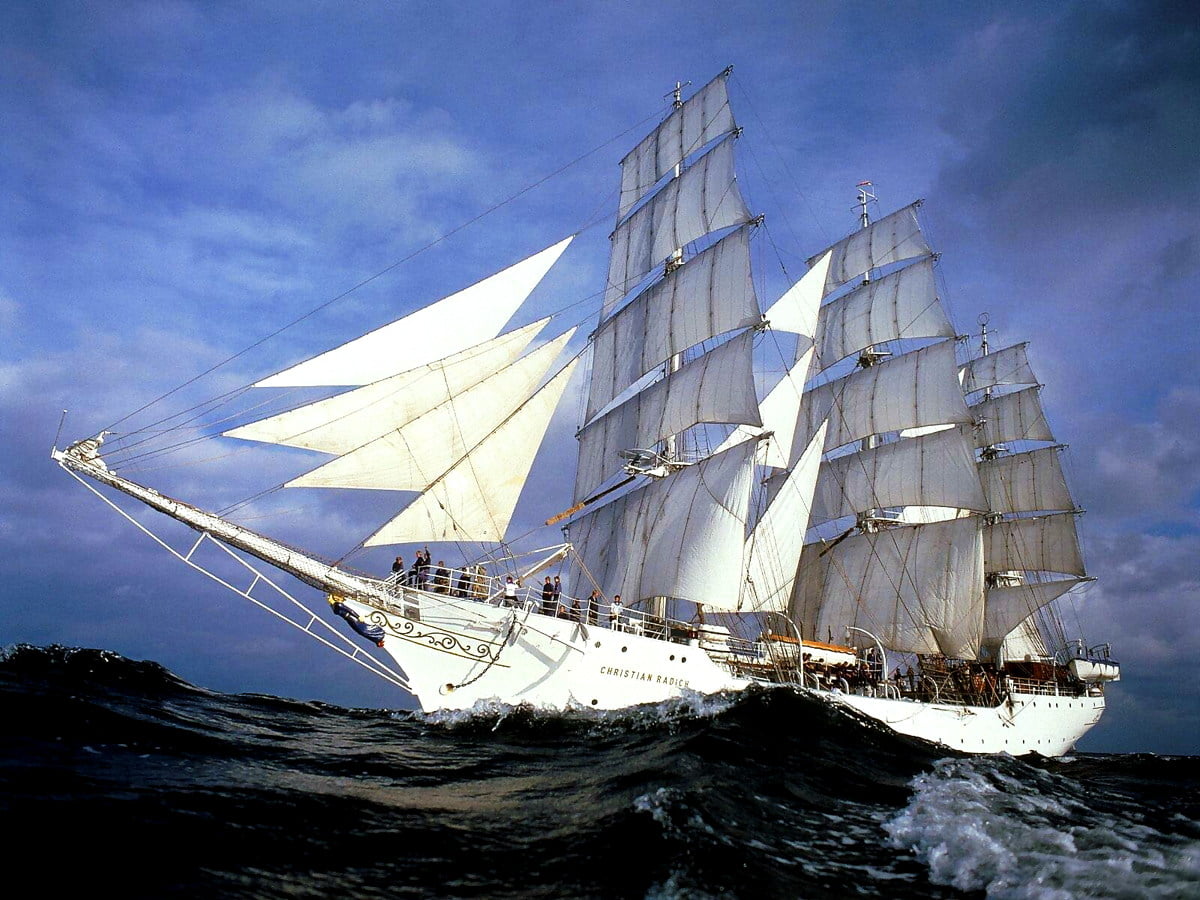 Bakgrundsbild Långt Skepp, Segelfartyg, Barkentin | Topp Gratis Bilder