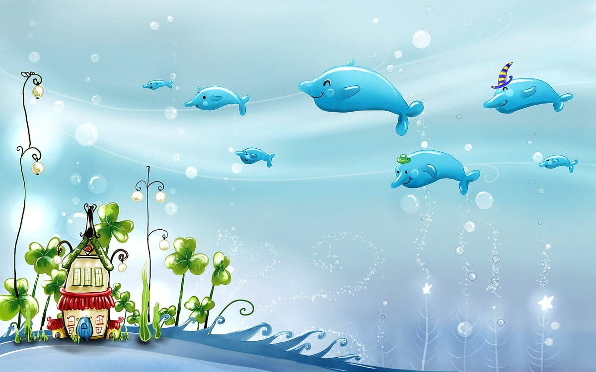 Bakgrundsbild Fågel, Animerad Tecknad, Aqua | Gratis Bilder