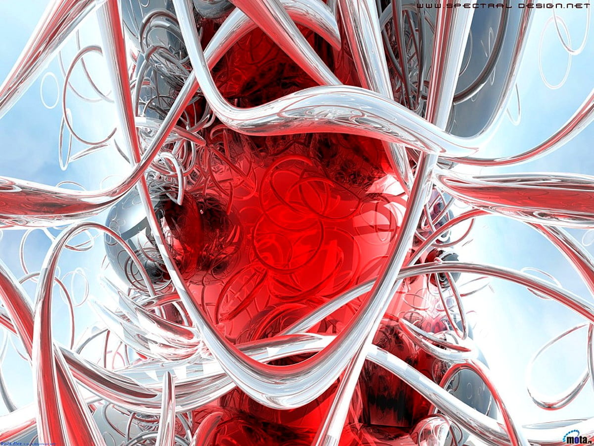 Bakgrund Digital Konst, Realistiska Foton, Röda | Ladda Ner ...