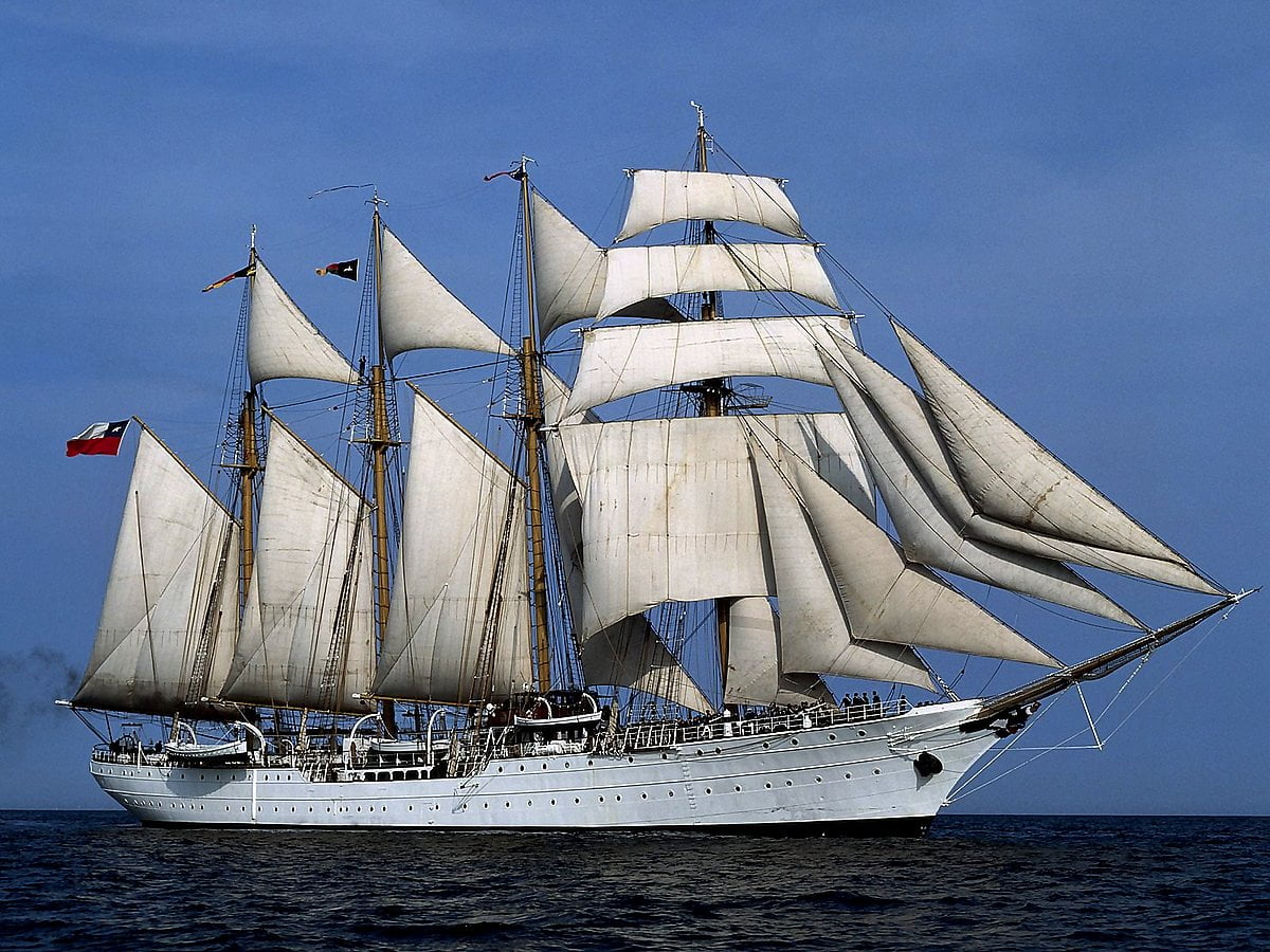 Långt Skepp, Segelfartyg, Barkentin bakgrund | Gratis Skrivbordsbilder